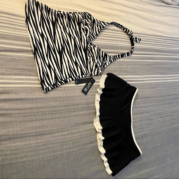 Apt. 9 | Swim | Nwt Zebra Print 2piece Apt 9 Bathing Suit | Poshmark
